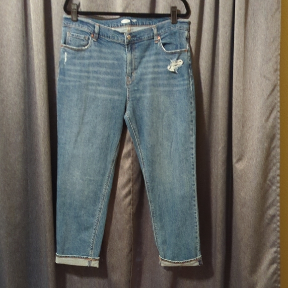 Old Navy | Jeans | Old Navy Light Blue Cropped Jeans With Subtle ...